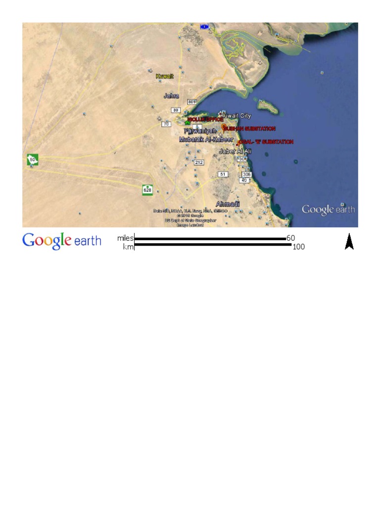 Location Map Kuwait Substation | PDF