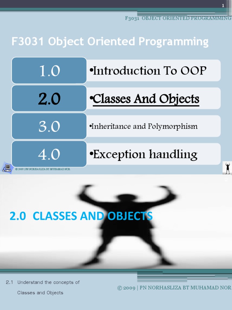 2.1 Classes and Objects | PDF | Class (Computer Programming) | Computer ...