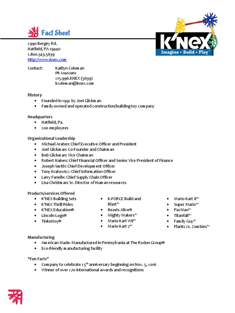 Fact Sheet Media Kit Final | PDF