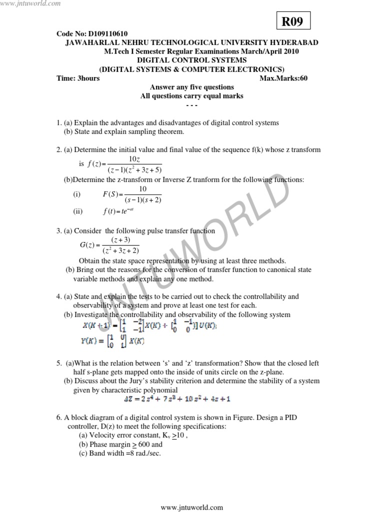 09-Digital Control Systems | PDF