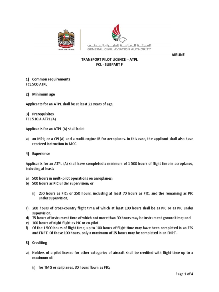 ATPL Requirements | PDF | Instrument Flight Rules | Visual Flight Rules