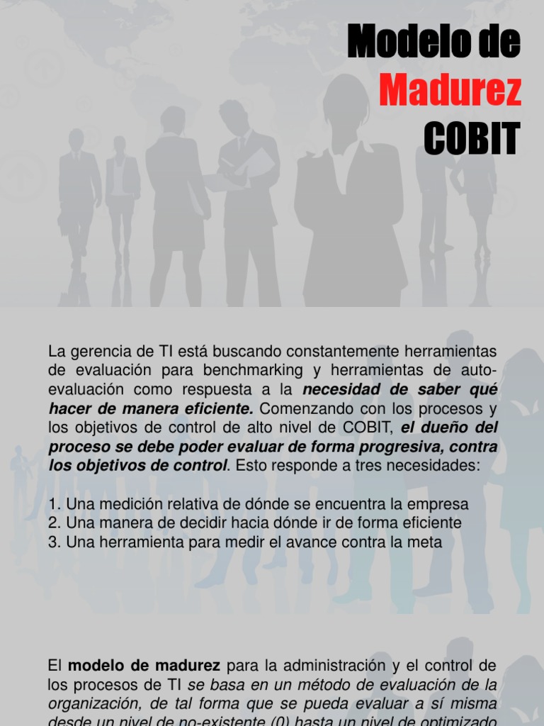 Modelo de Madurez Cobit | PDF | Benchmarking | Business