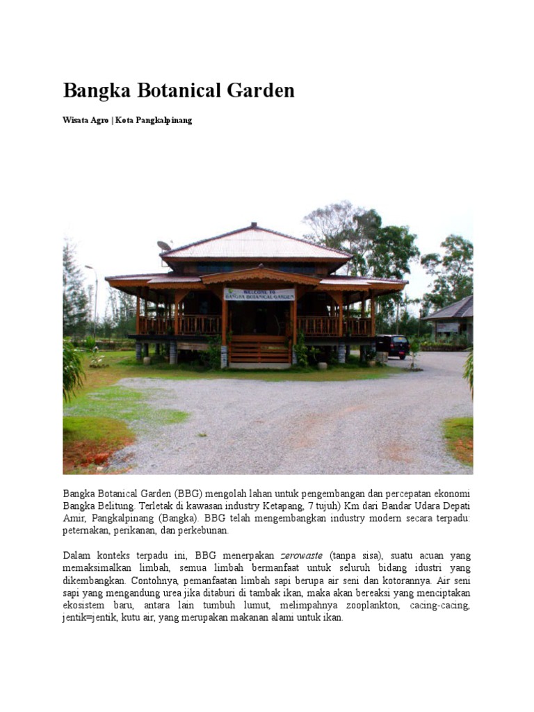 Bangka Botanical Garden | PDF