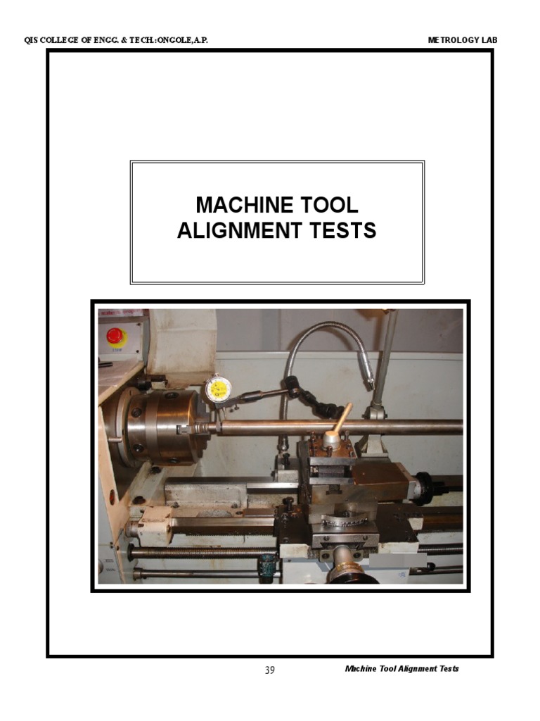Machine Tool Testing | PDF | Accuracy And Precision | Machine Tool