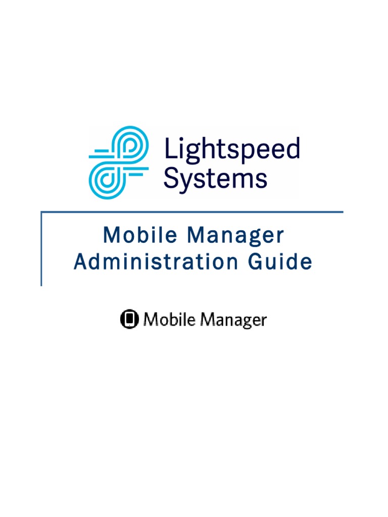 Lightspeed Mobile Manager V1.0 | PDF | I Cloud | Ios