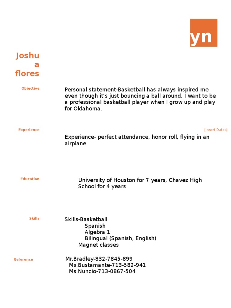 Joshua Resume | PDF