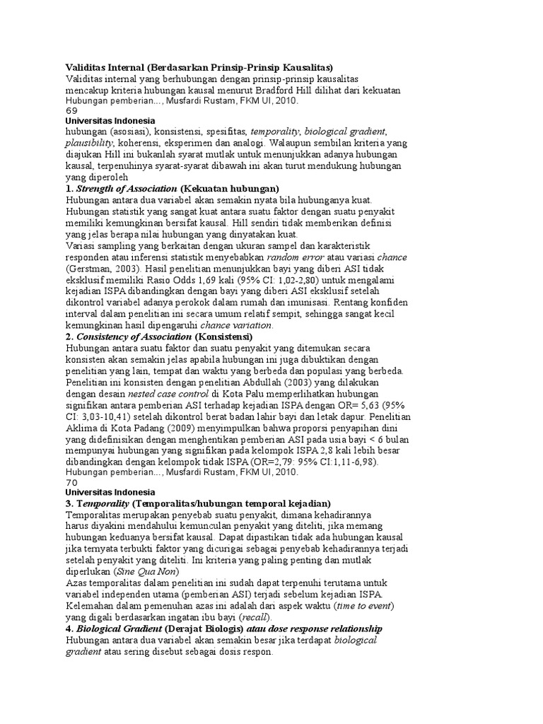 Validitas Internal | PDF