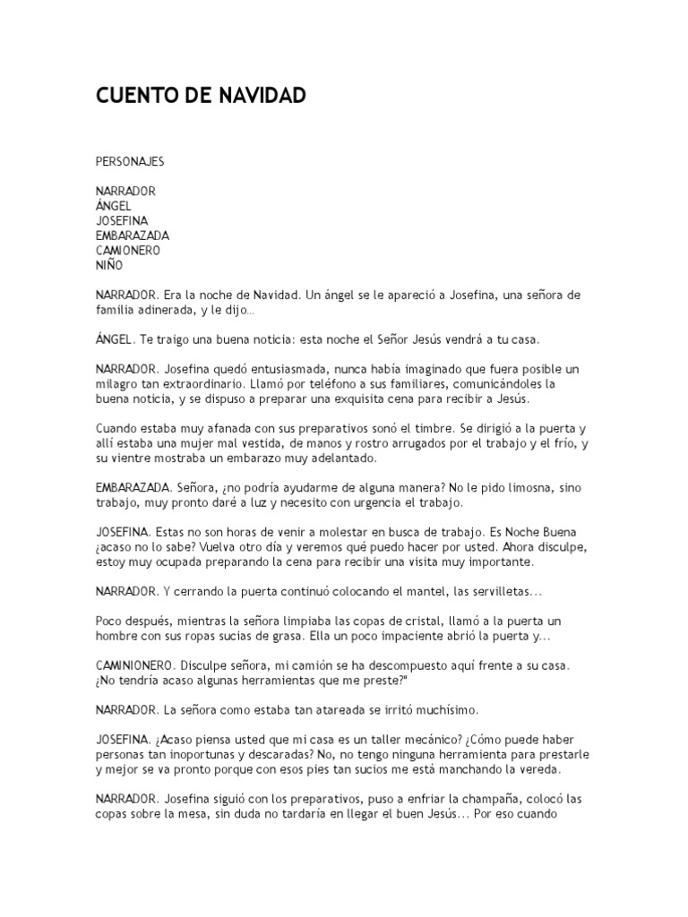 Cuento de Navidad | PDF | Navidad | Jesús