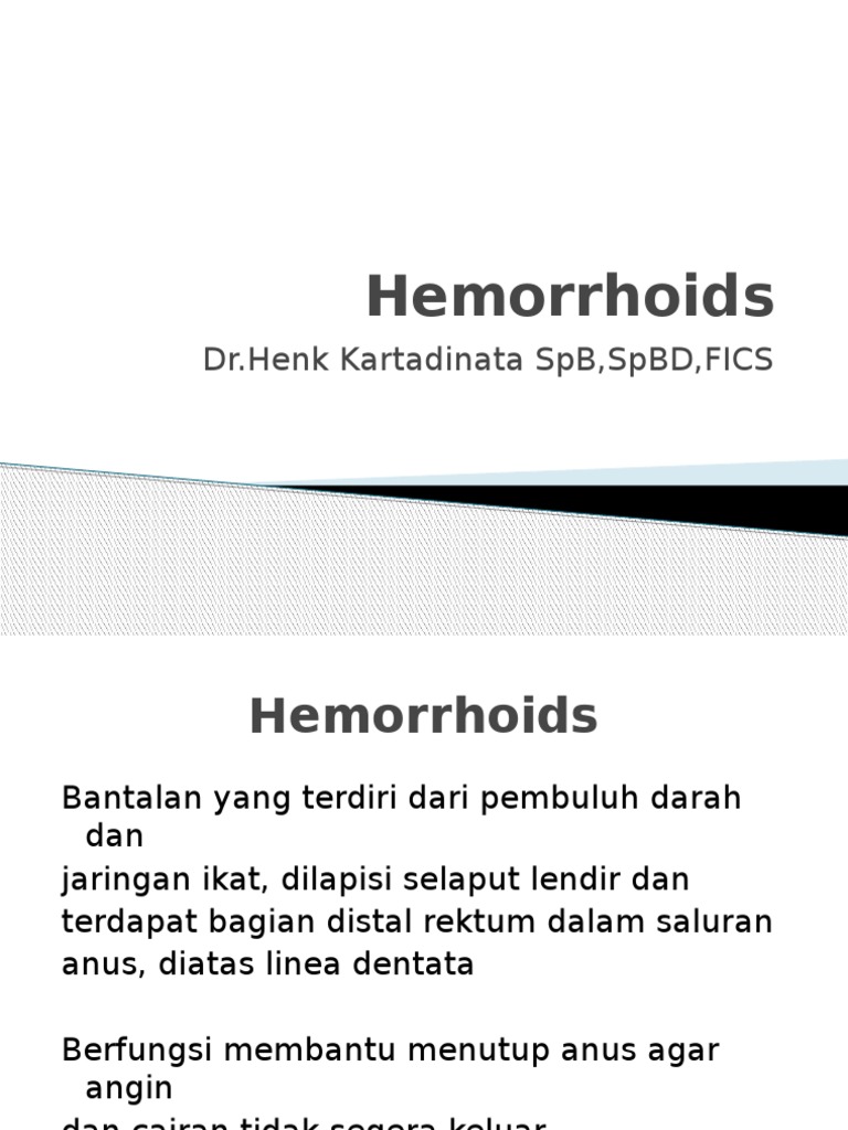 Stadium dan Penanganan Wasir | PDF