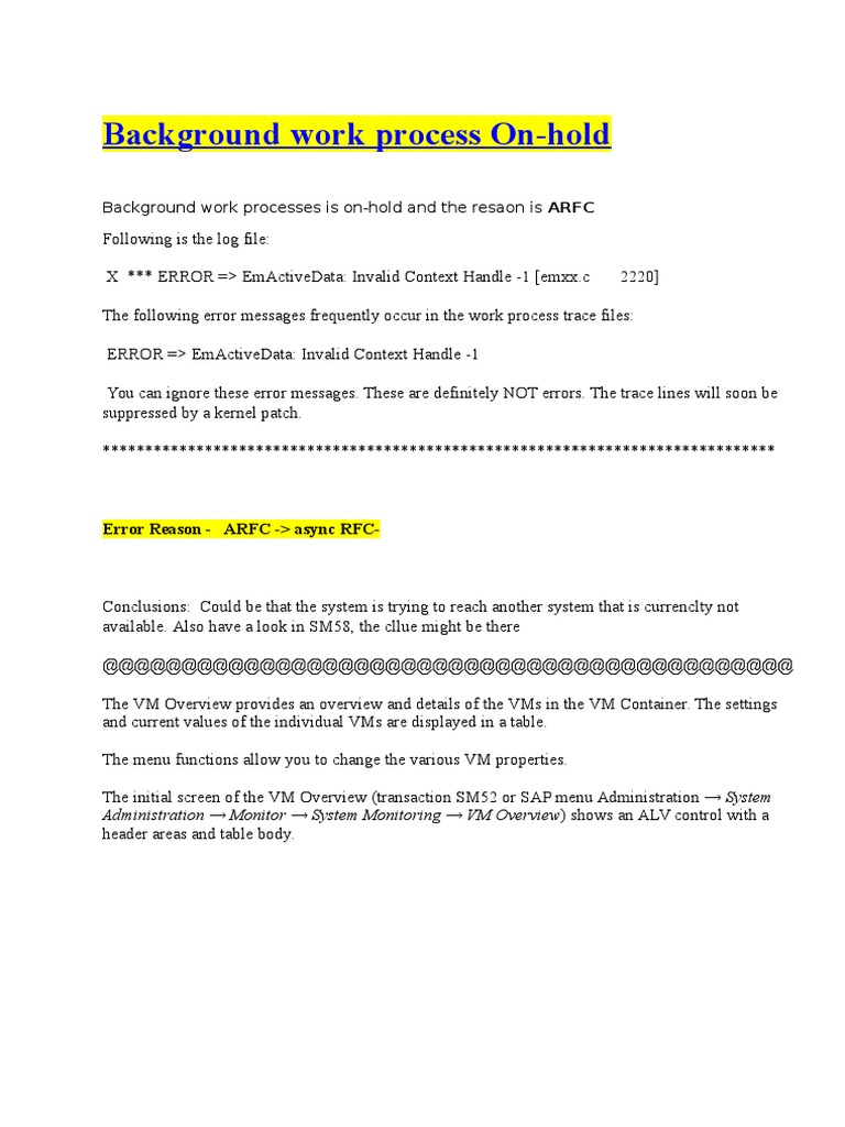 ALL Problems and Solutions in SAP | PDF | Database Index | Database Transaction