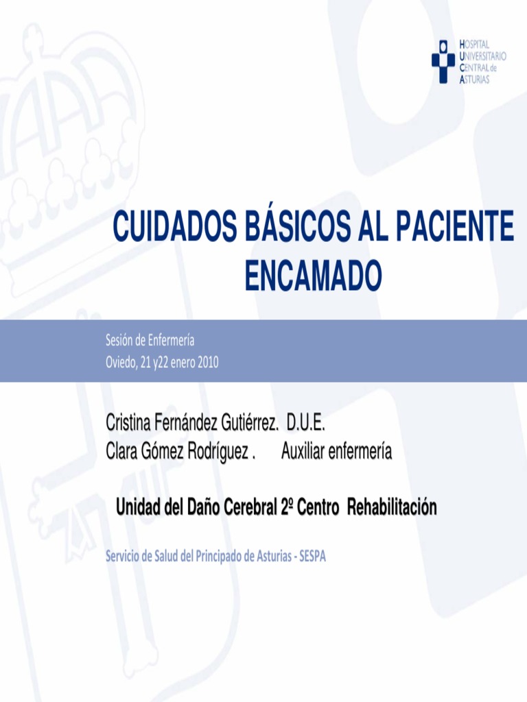 Cuidados Basicos Del Paciente Encamado | PDF | Tos | Enfermería