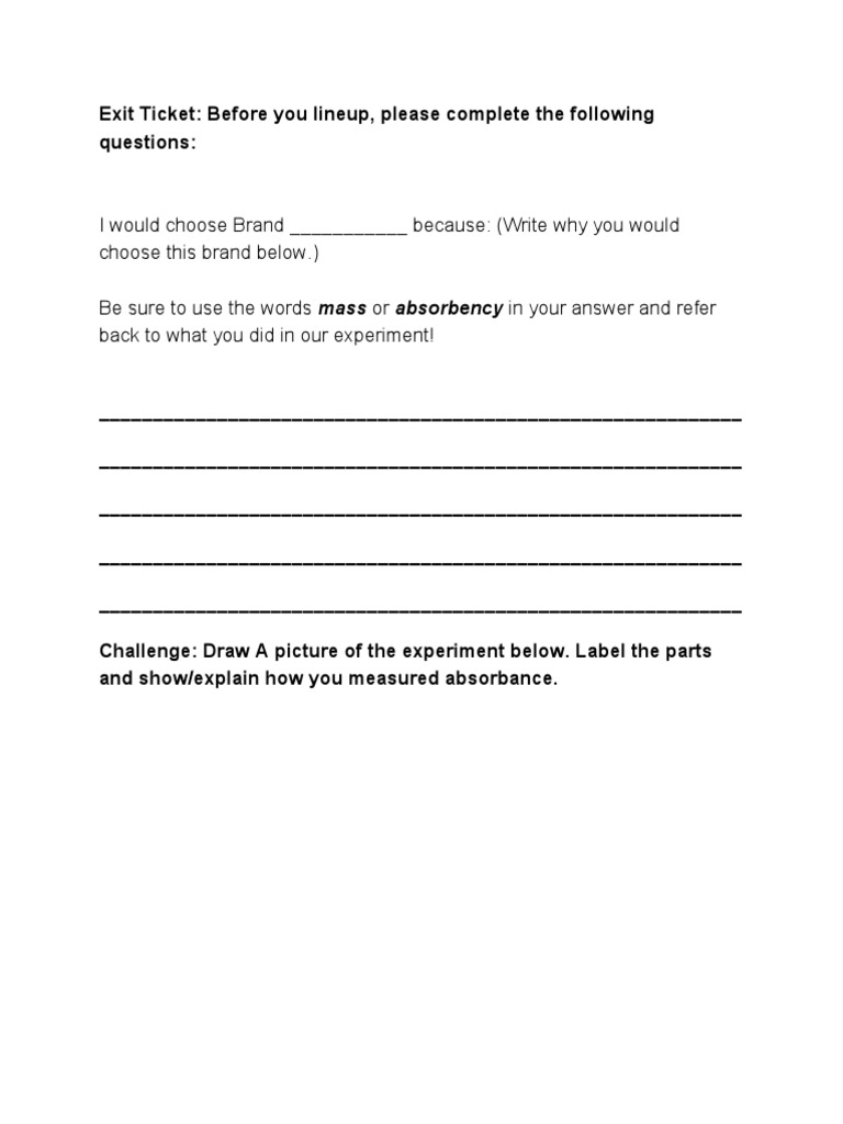 Papertowelexitticket | PDF