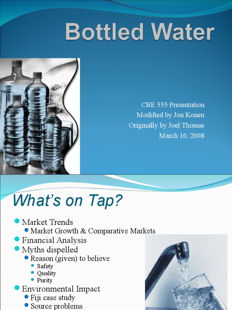 Bottledwaterpresentation Rewrite | PDF | Bottled Water | Tap Water