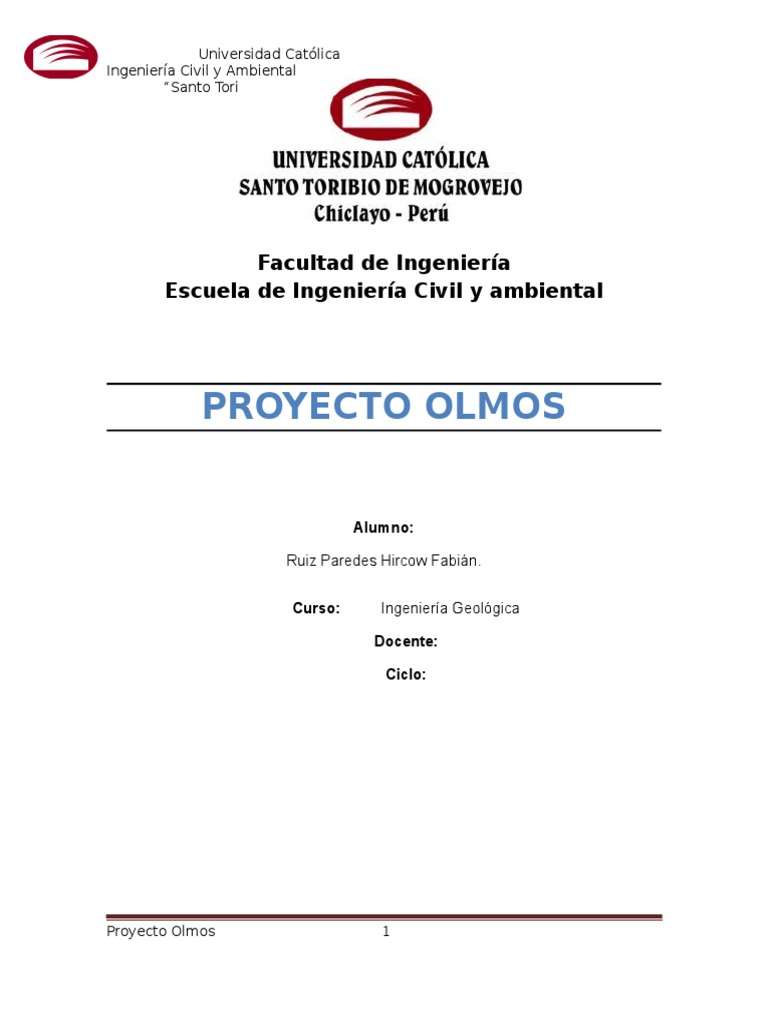 Proyecto Olmos | PDF | Riego | Perú