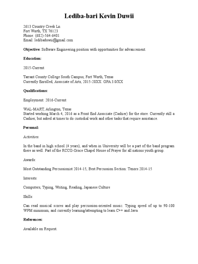 Resume Final Draft | PDF | Career & Growth