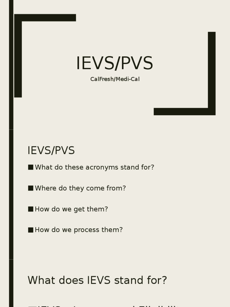 An Overview of IEVS and PVS Systems: What They Are, How They Are ...