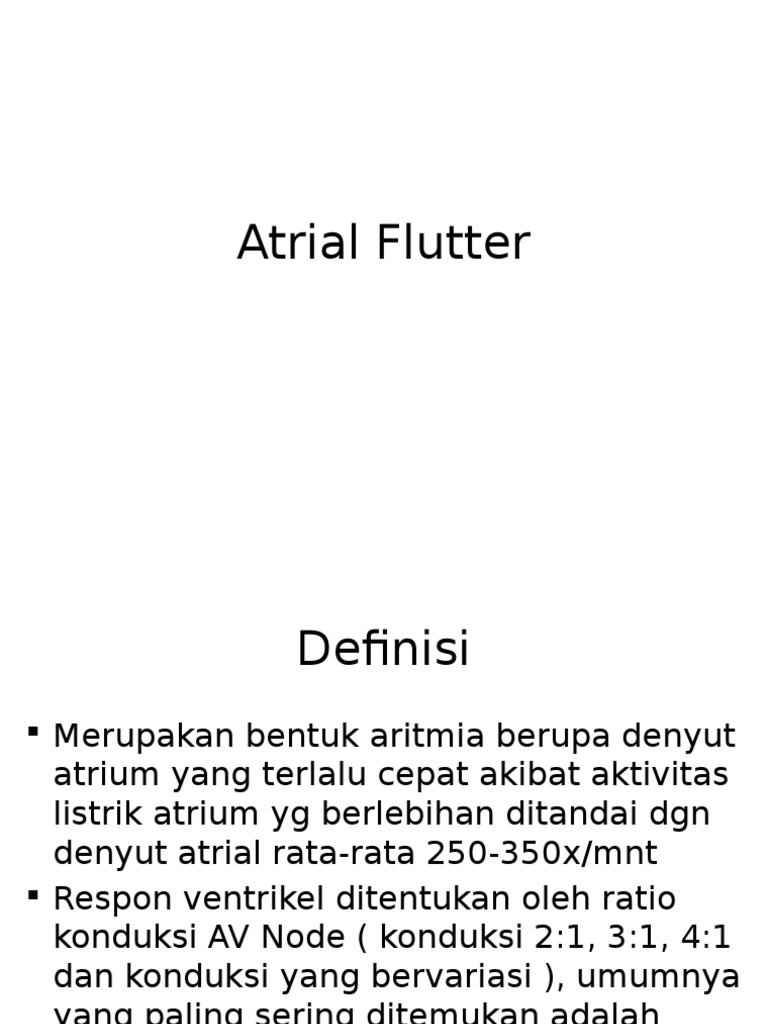 Atrial Flutter | PDF