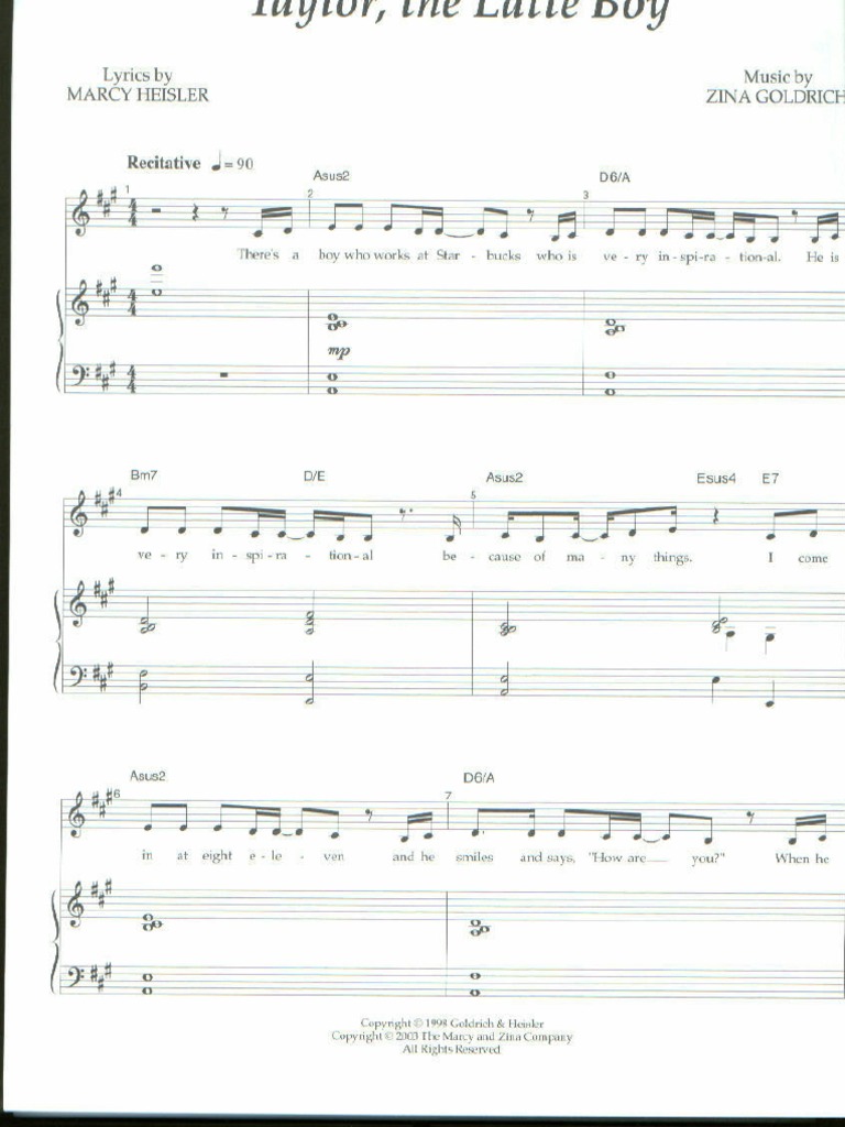 Taylor The Latte Boy | PDF