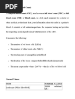 Pediatric FBC Reference Ranges | PDF | Hematology | Body Fluids