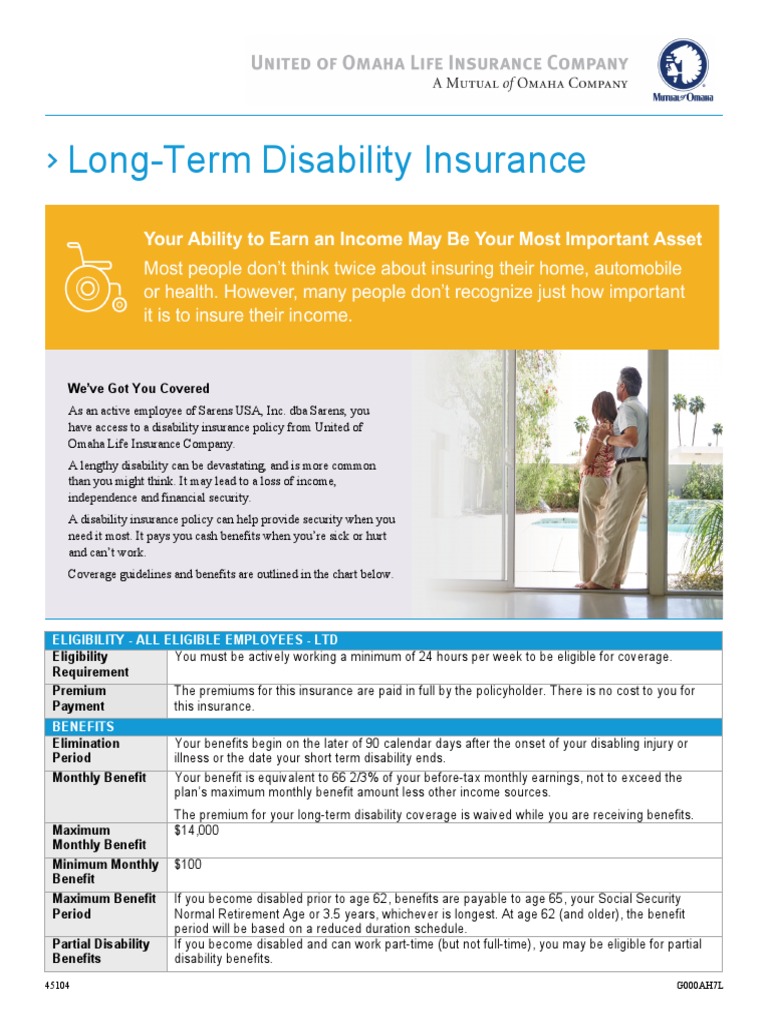 LTD Benefit Summary | PDF | Disability Insurance | Substance Abuse