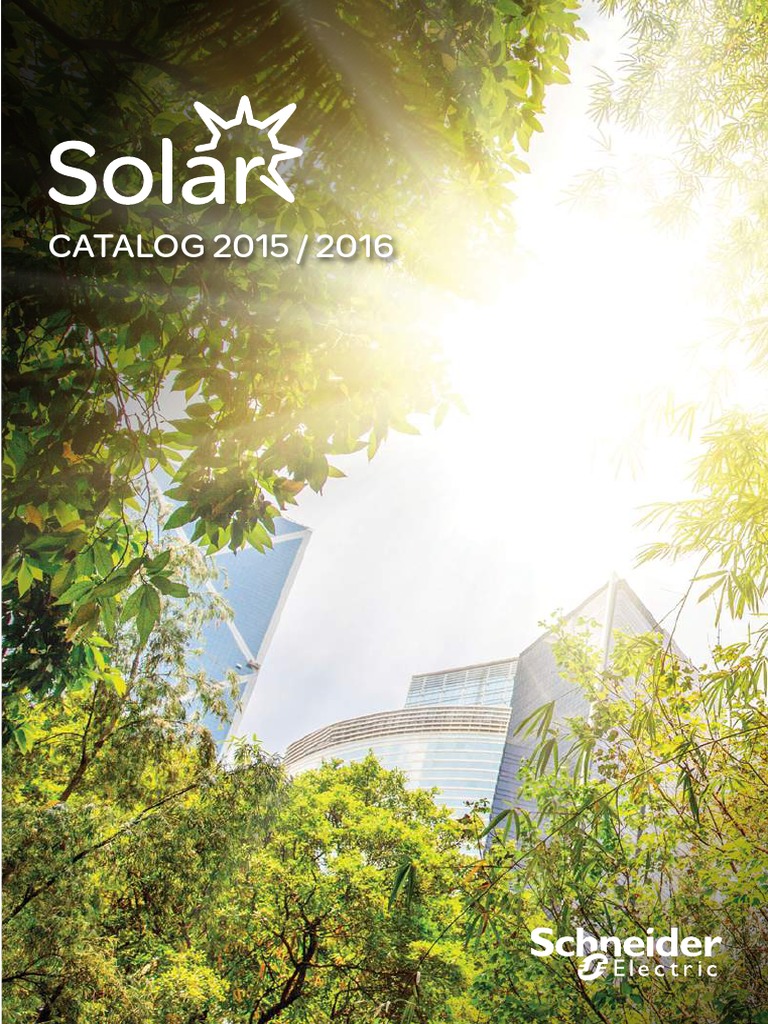 Schneider Solar Catalog 2015 | PDF | Photovoltaics | Power Inverter