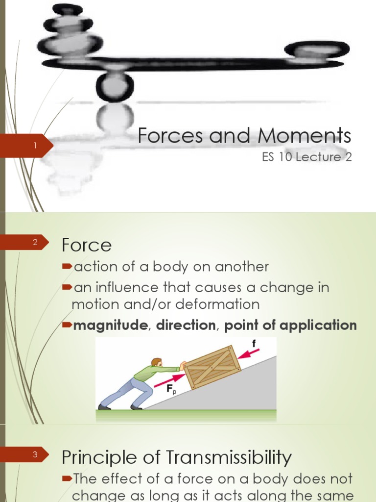 Lec 2 - Forces and Moments | PDF | Torque | Force