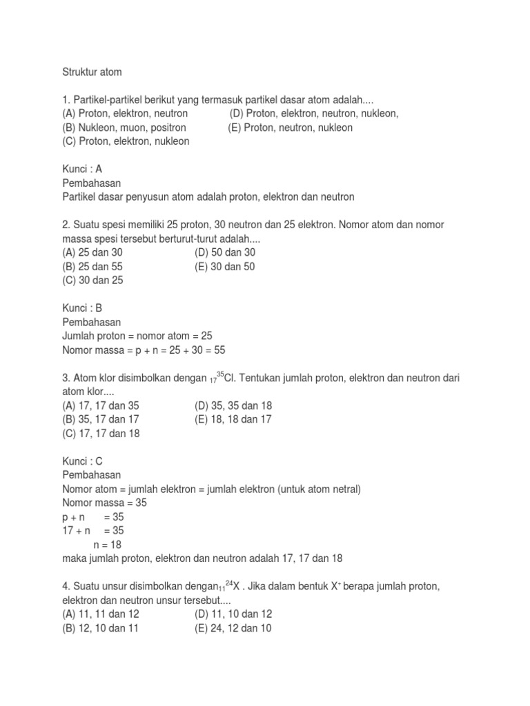 Struktur Atom 4 | PDF | Metode & Bahan Ajar