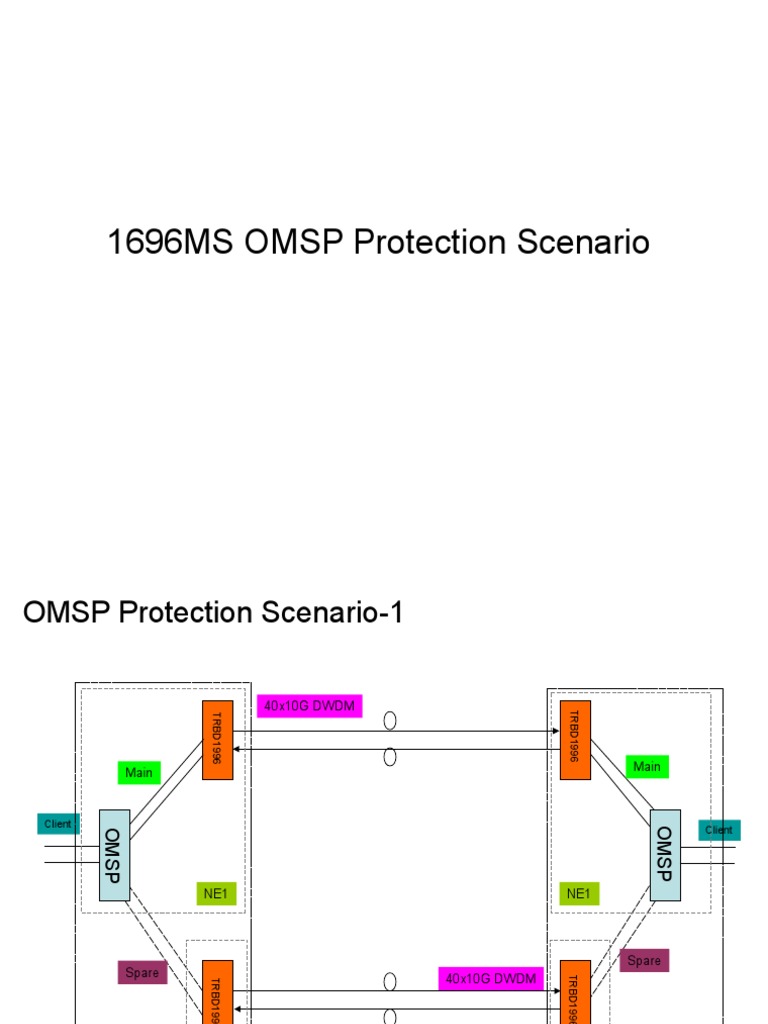A Documentation of Optical Multiplex Section Protection Scenarios for ...