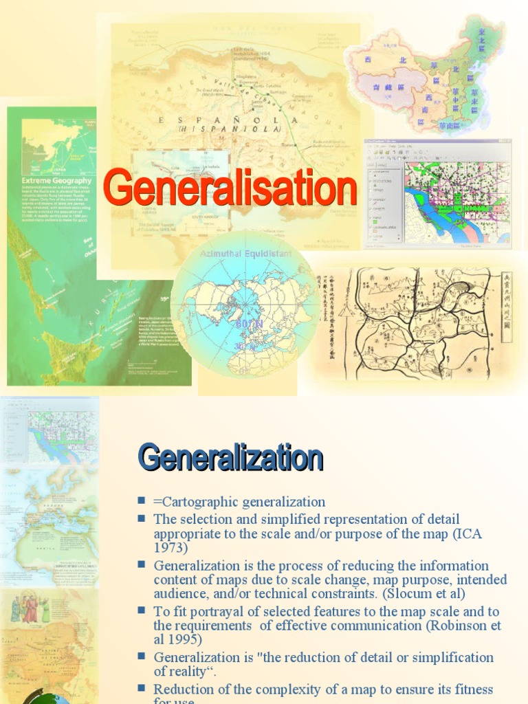 SUG243 - Cartography (Generalization) | PDF | Map | Cartography