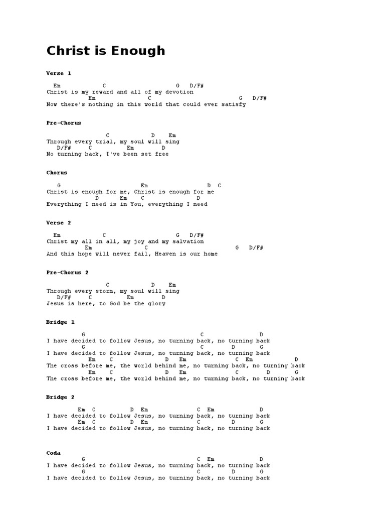 Christ Is Enough | PDF