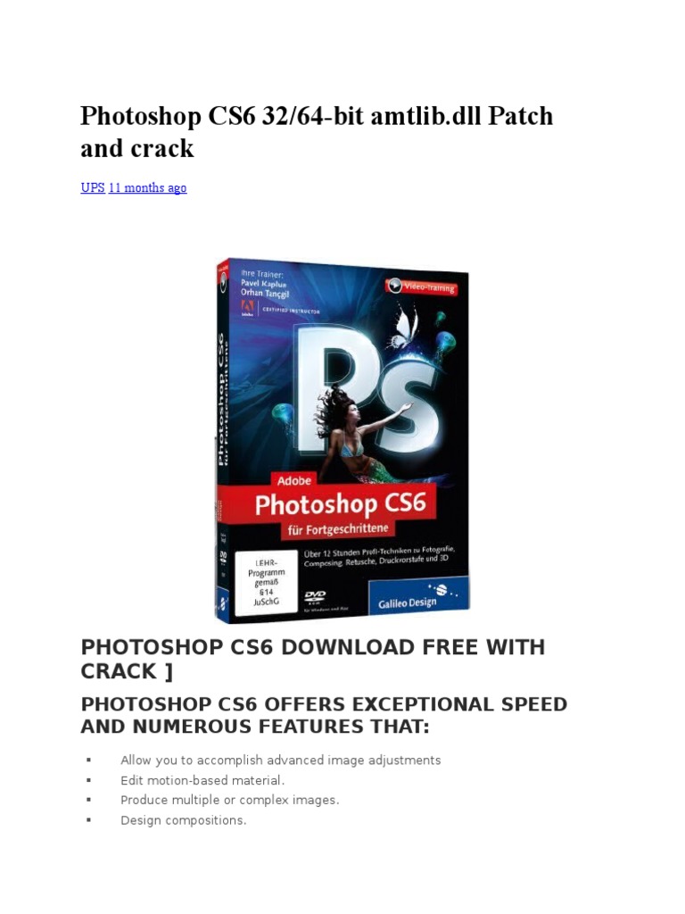 Photoshop CS6 32 | PDF | Adobe Photoshop | Software