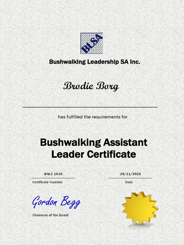 Balc Certificate | PDF