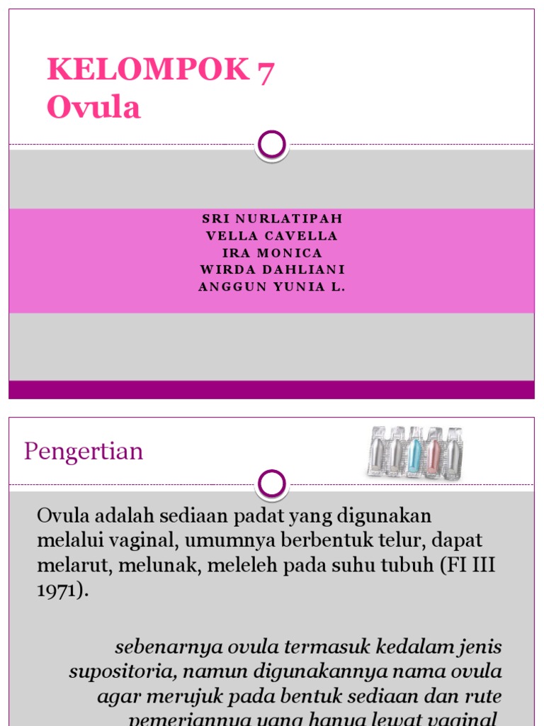 Pengertian dan Pembuatan Ovula | PDF
