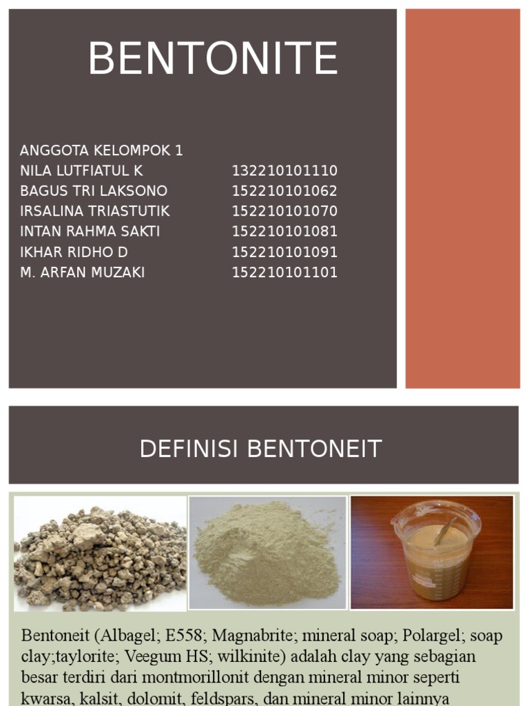 Bentonite | PDF