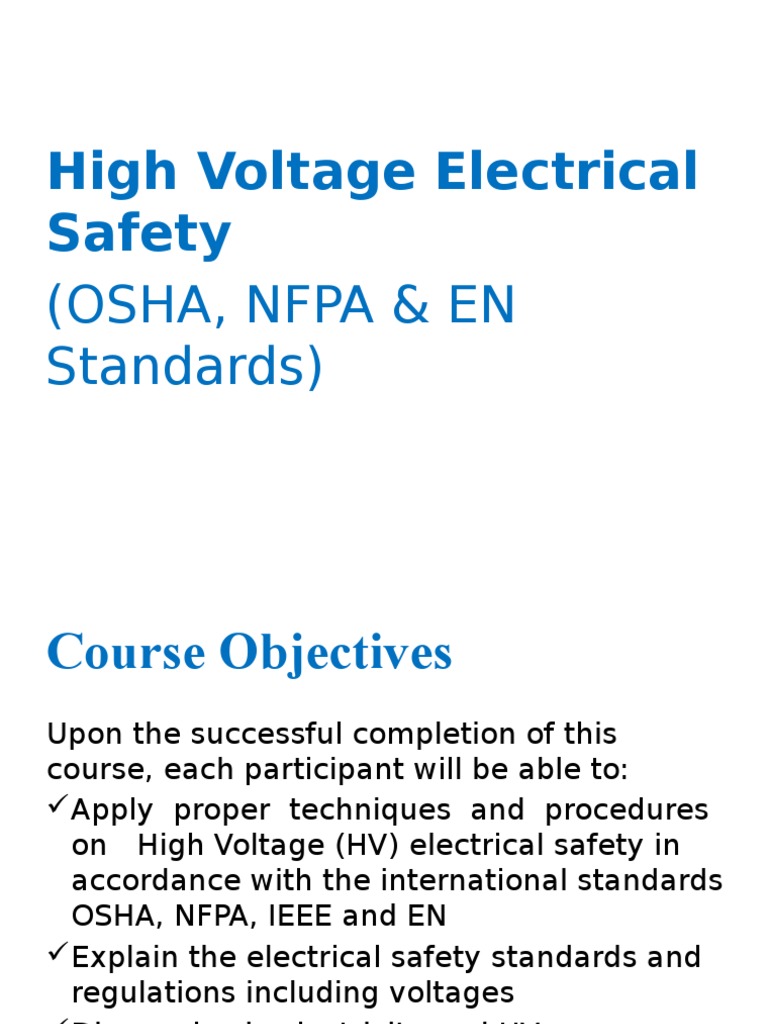 HV Electrical Safety | PDF | High Voltage | Electric Arc