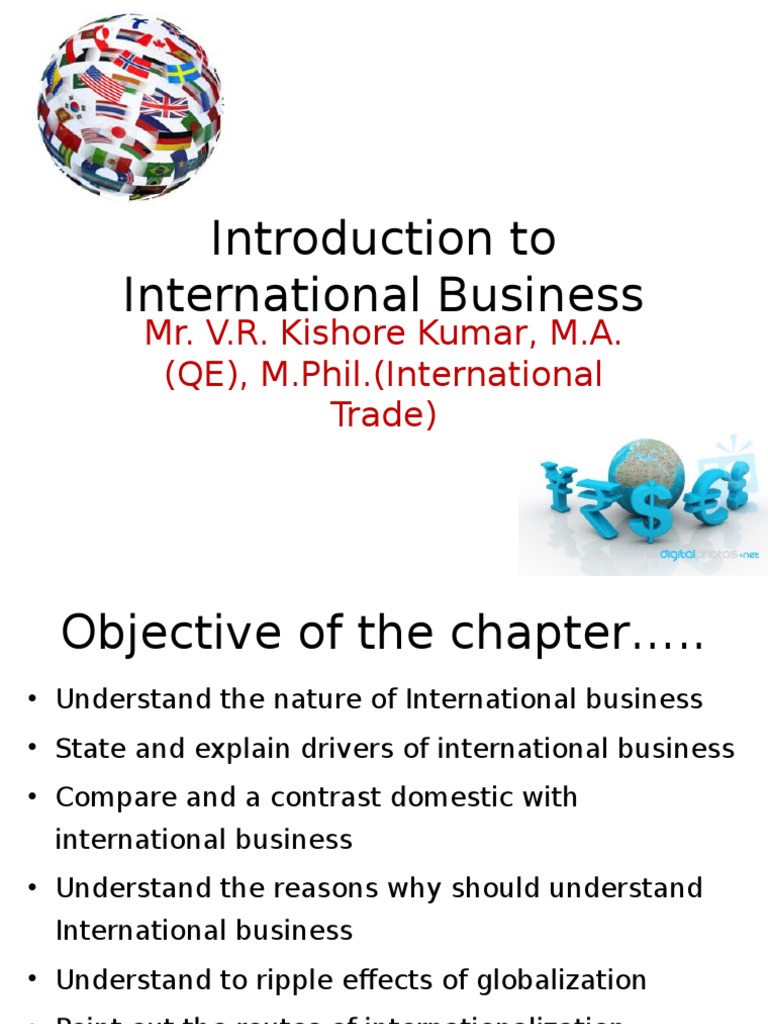 Chapter 1 Introduction to International Business | Foreign Direct ...