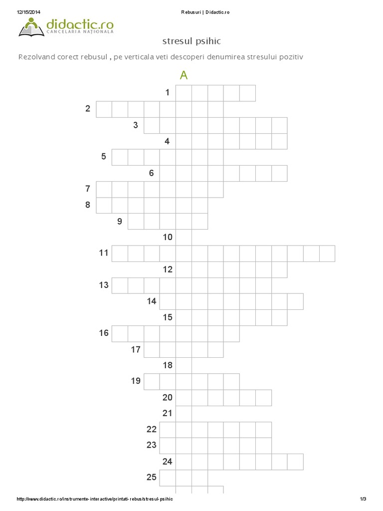 Rebusuri - Didactic PDF | PDF