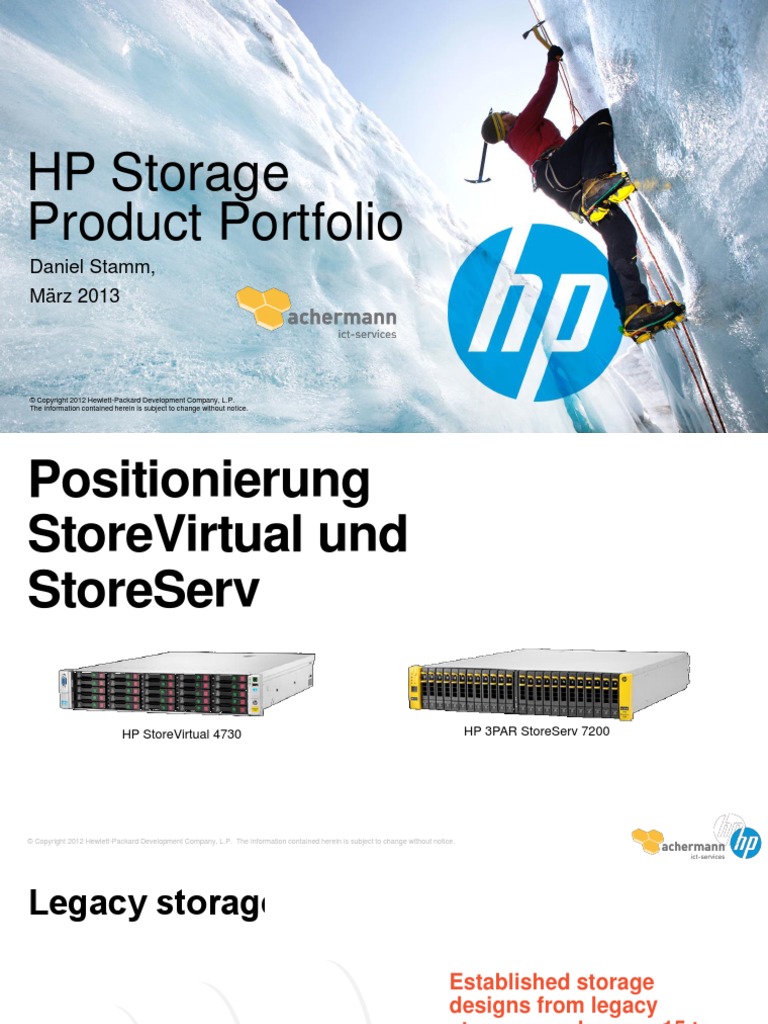HP Storage Portfolio | PDF | Computers