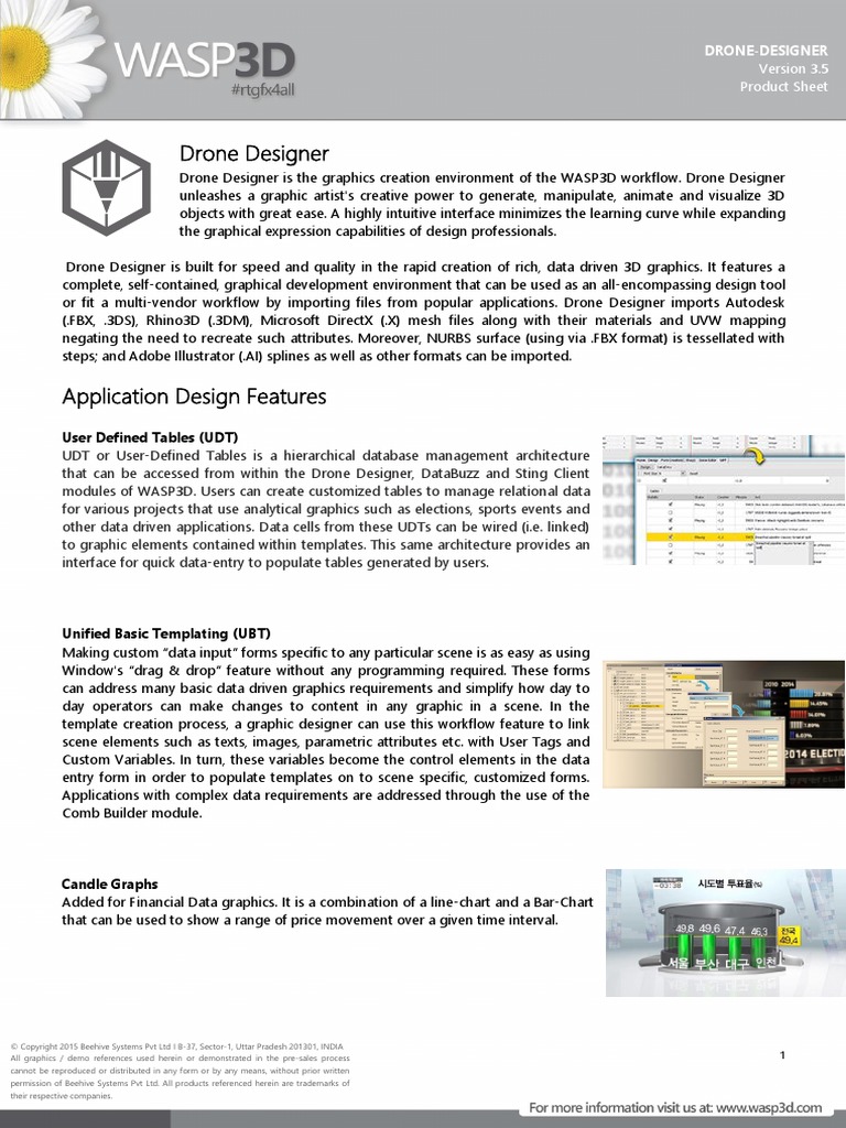 WASP3D Drone Designer PS PDF | PDF | Shader | Texture Mapping