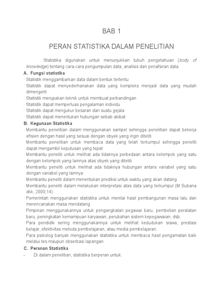 Statistik Pendidikan | PDF