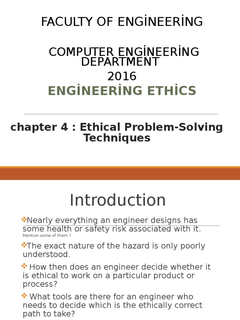 Chapter 4 Ethical Problem-Solving Techniques | PDF | Bribery | Global Warming