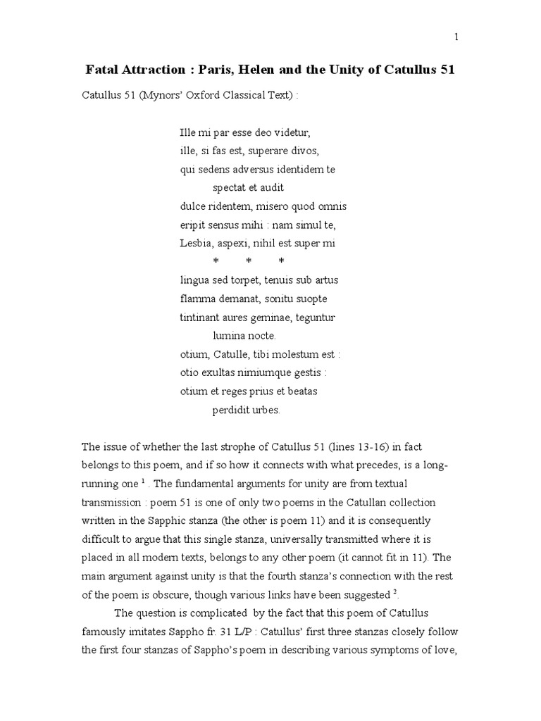 Cat 51 | PDF | Horace | Latin Literature