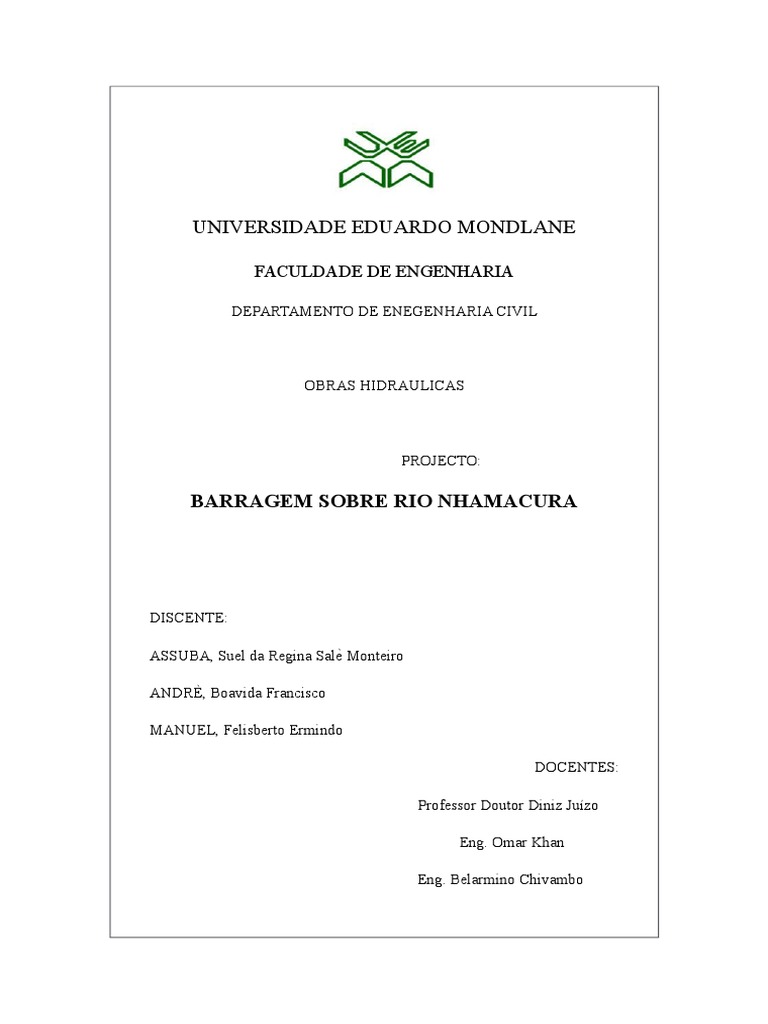 Capa Contracapa Modelo Uem | PDF