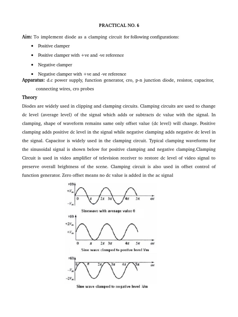 EDC Practical No 6 | PDF | Capacitor | Electrical Circuits