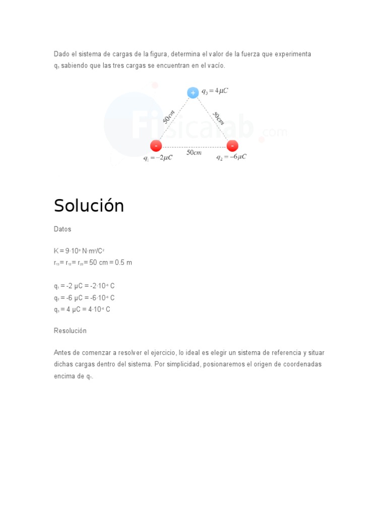 Dado El Sistema de Cargas de La Figura | PDF