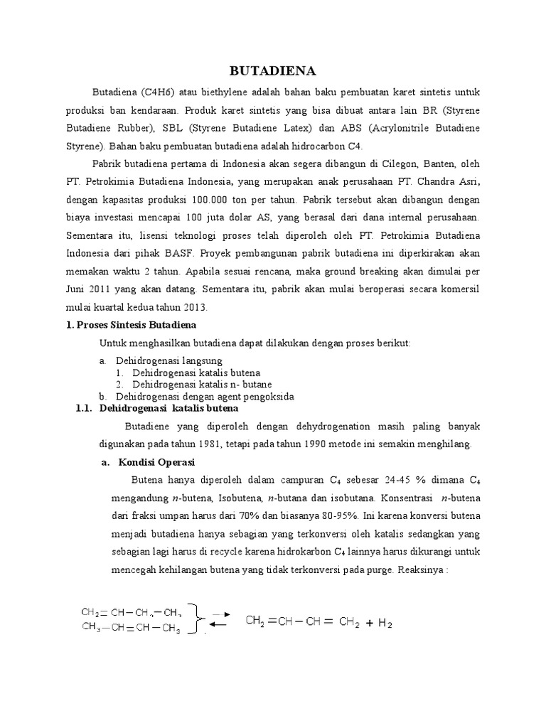 BUTADIENA | PDF