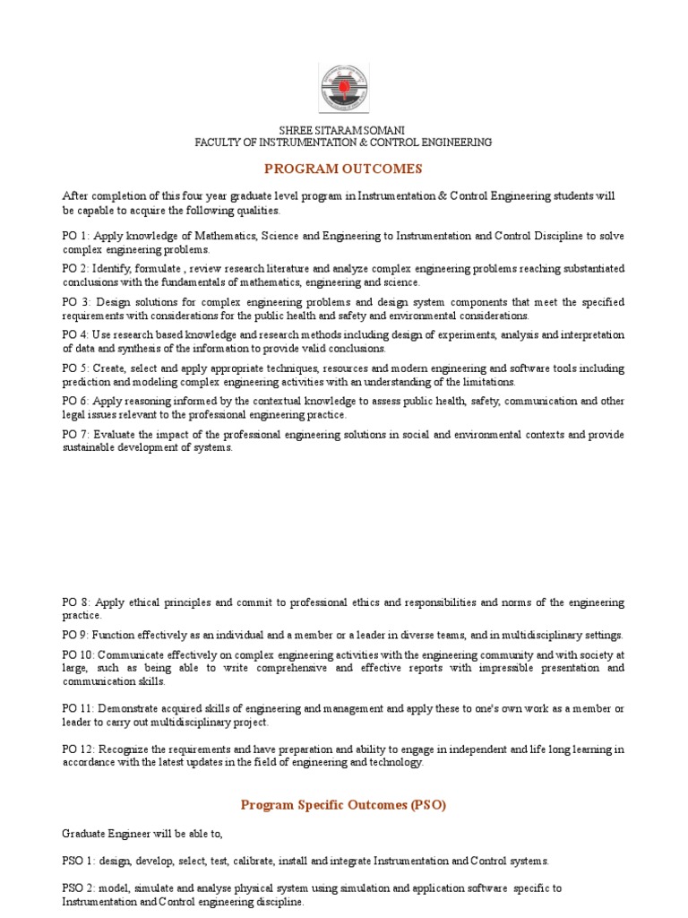 De 1a Co Po Pso Mapping | Download Free PDF | Engineering | Educational ...