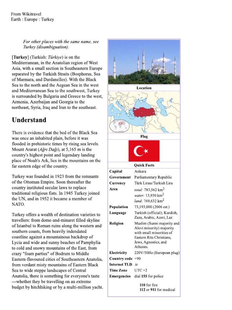 Turkey Travel Guide | PDF
