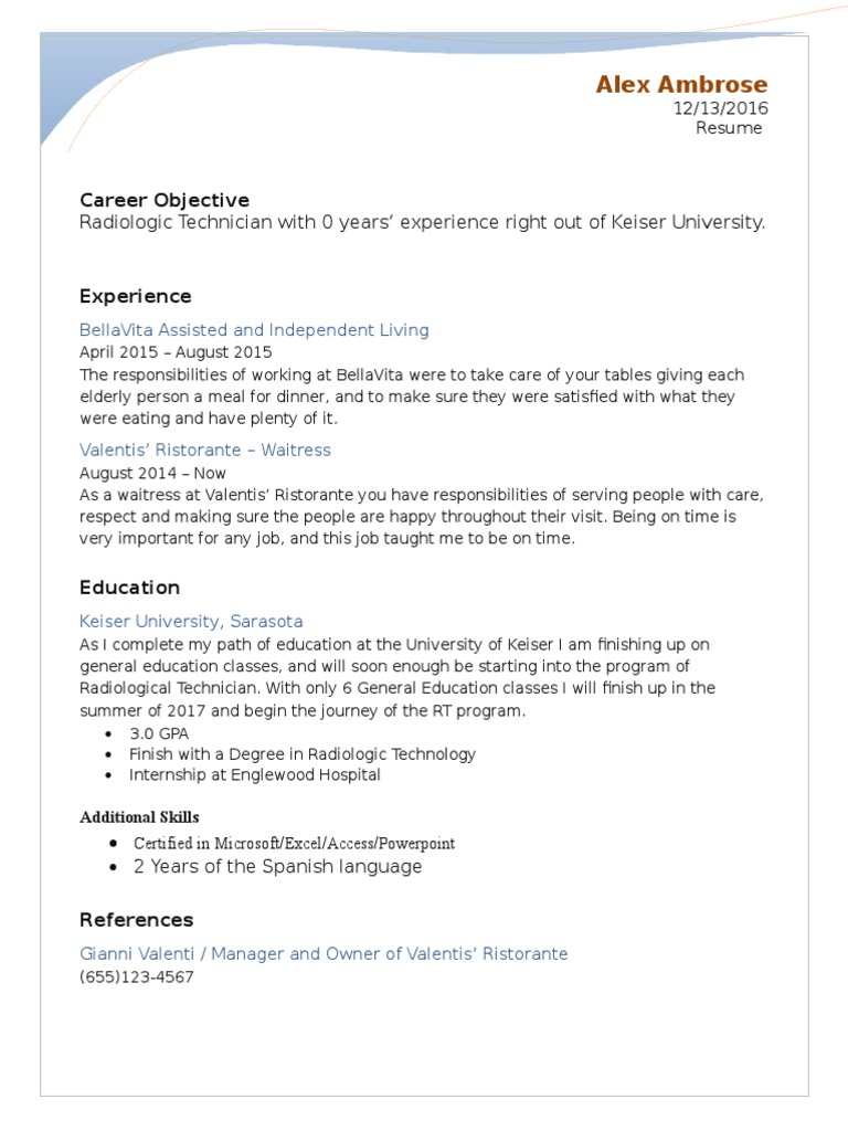 Resume Aa | PDF