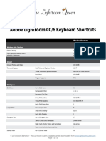 Lightroom Keyboard Shortcuts Cheat Sheet | PDF | Computer Keyboard ...